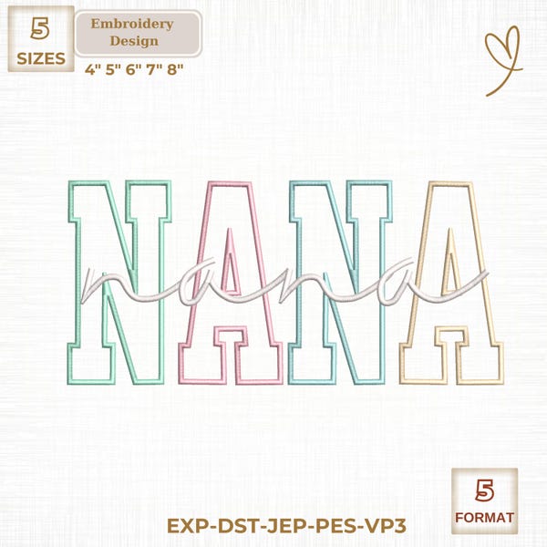 Nana Embroidery - Etsy