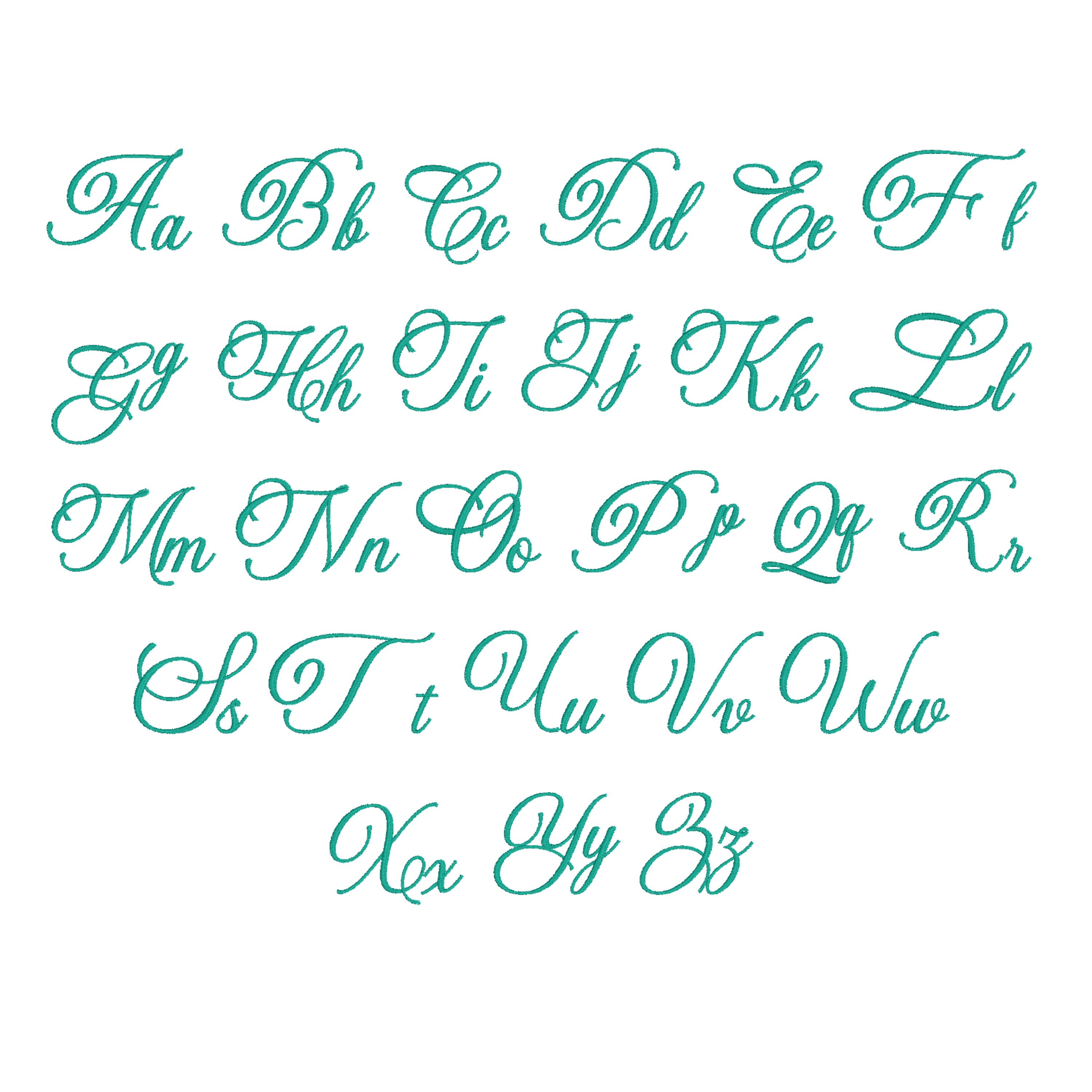 Handwritten Embroidery Fonts Bundle, Script Fonts Machine Embroidery ...