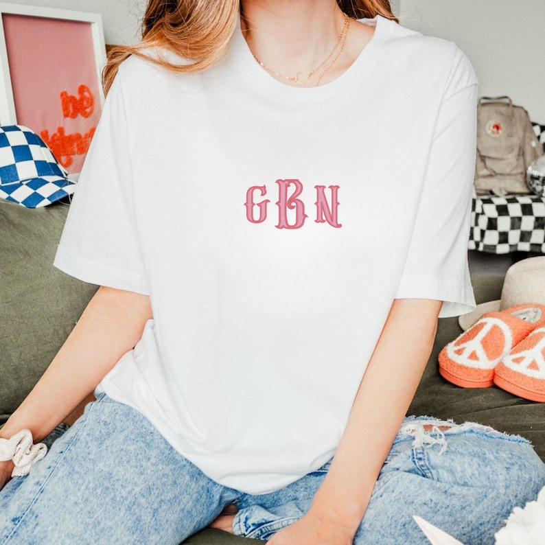 Fishtail Monogram Embroidery Font, Fishtail 2 Colors, Machine ...