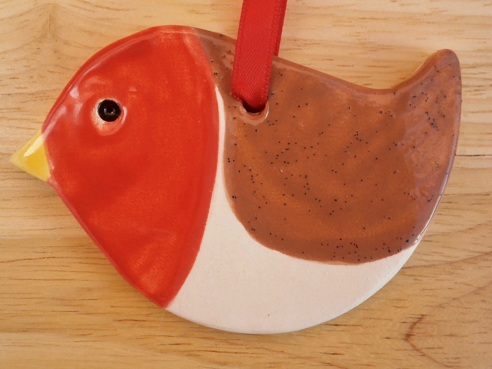 Robin hanging ornament Christmas ornament Red bird home | Etsy