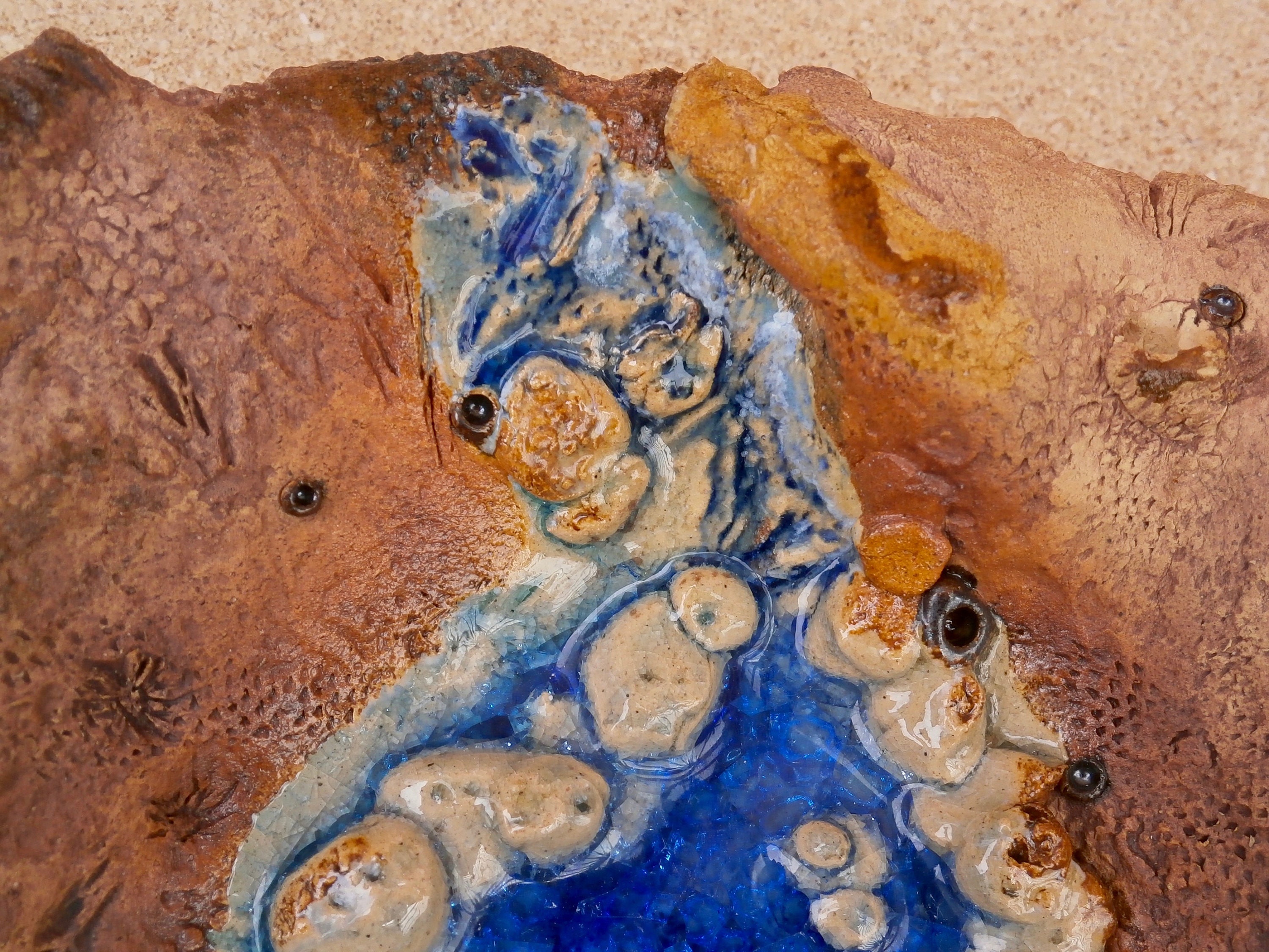 Lake Clay Sculpture With Waterfall Rockpool With Sea Urchins - Etsy ...