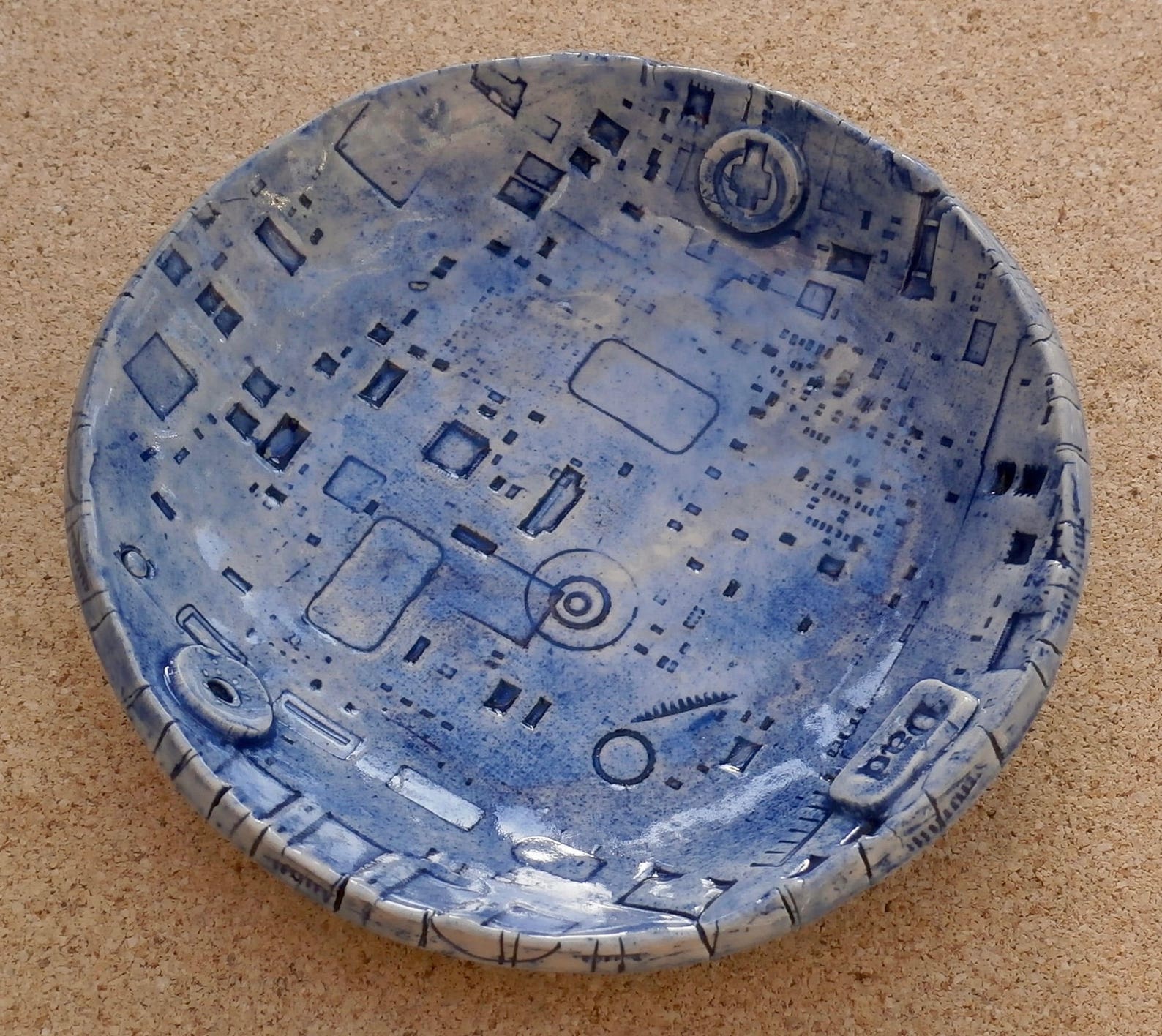 Cyberpunk Ceramic Trinket Dish for Dad Ceramic Bowl With | Etsy