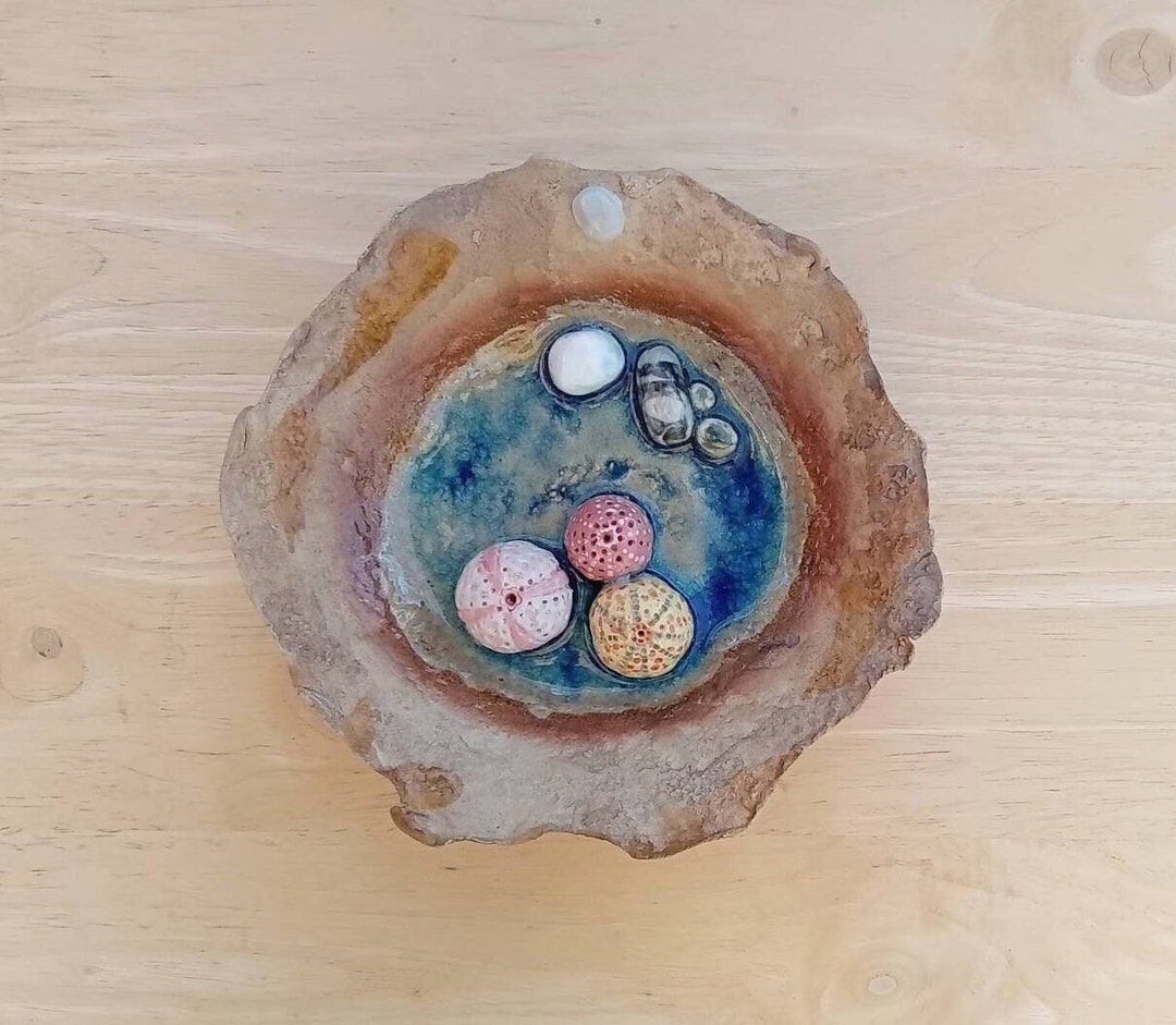 Lake Clay Sculpture With Waterfall, Rockpool With Sea Urchins Centre ...