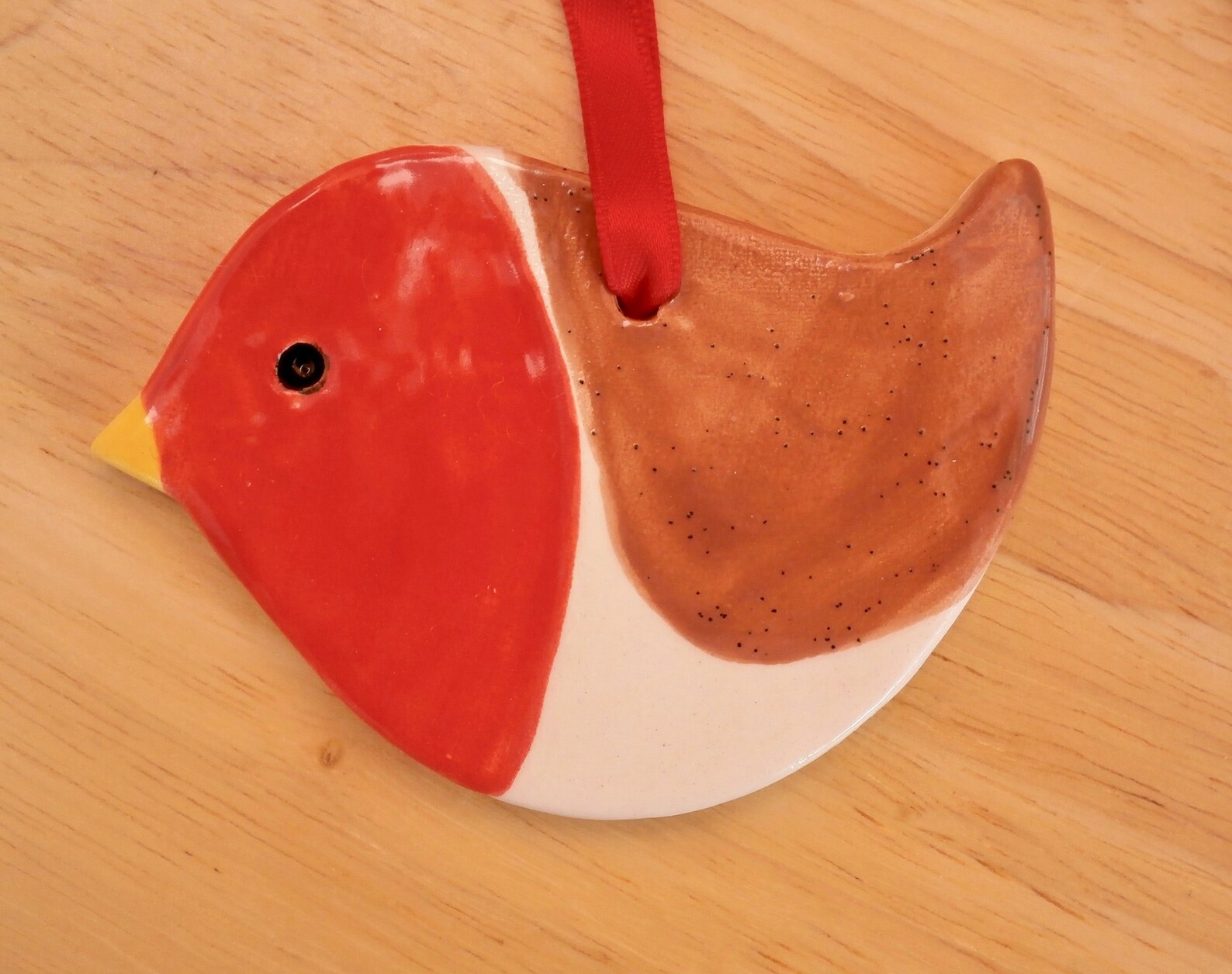 Robin hanging ornament Christmas ornament Red bird home | Etsy