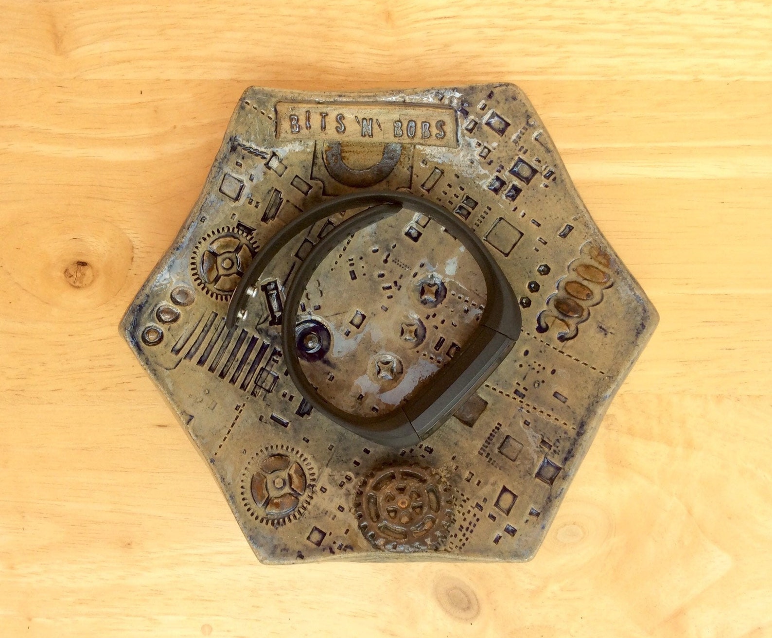 Cyberpunk Ceramic Trinket Dish Hexagonal Ceramic Bowl With | Etsy