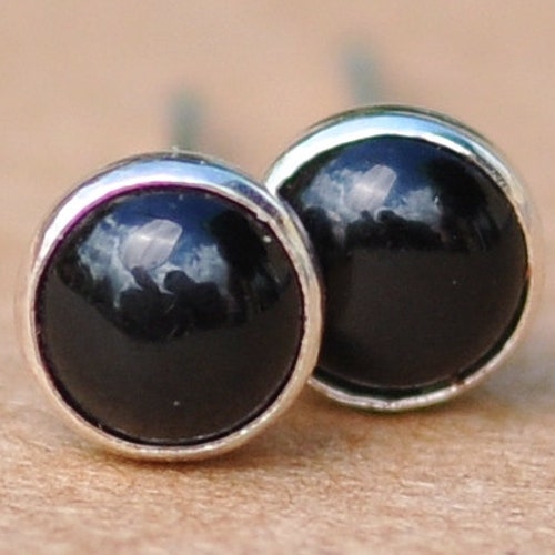 Sterling Silver Small Disc Earringssterling Mini Silver Dot | Etsy