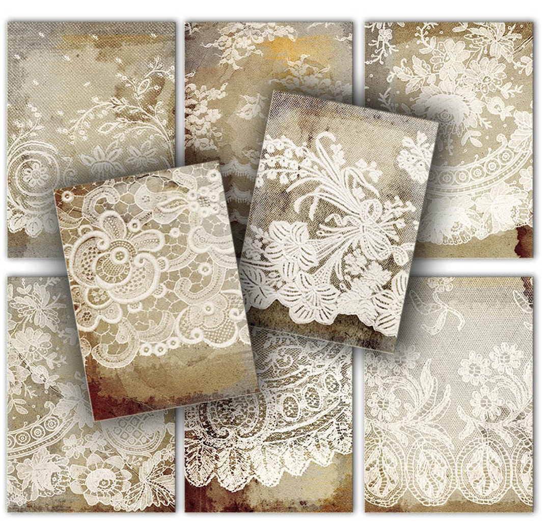 Lace Tags Instant Download Printable Gift Tags, Labels // Vintage ...