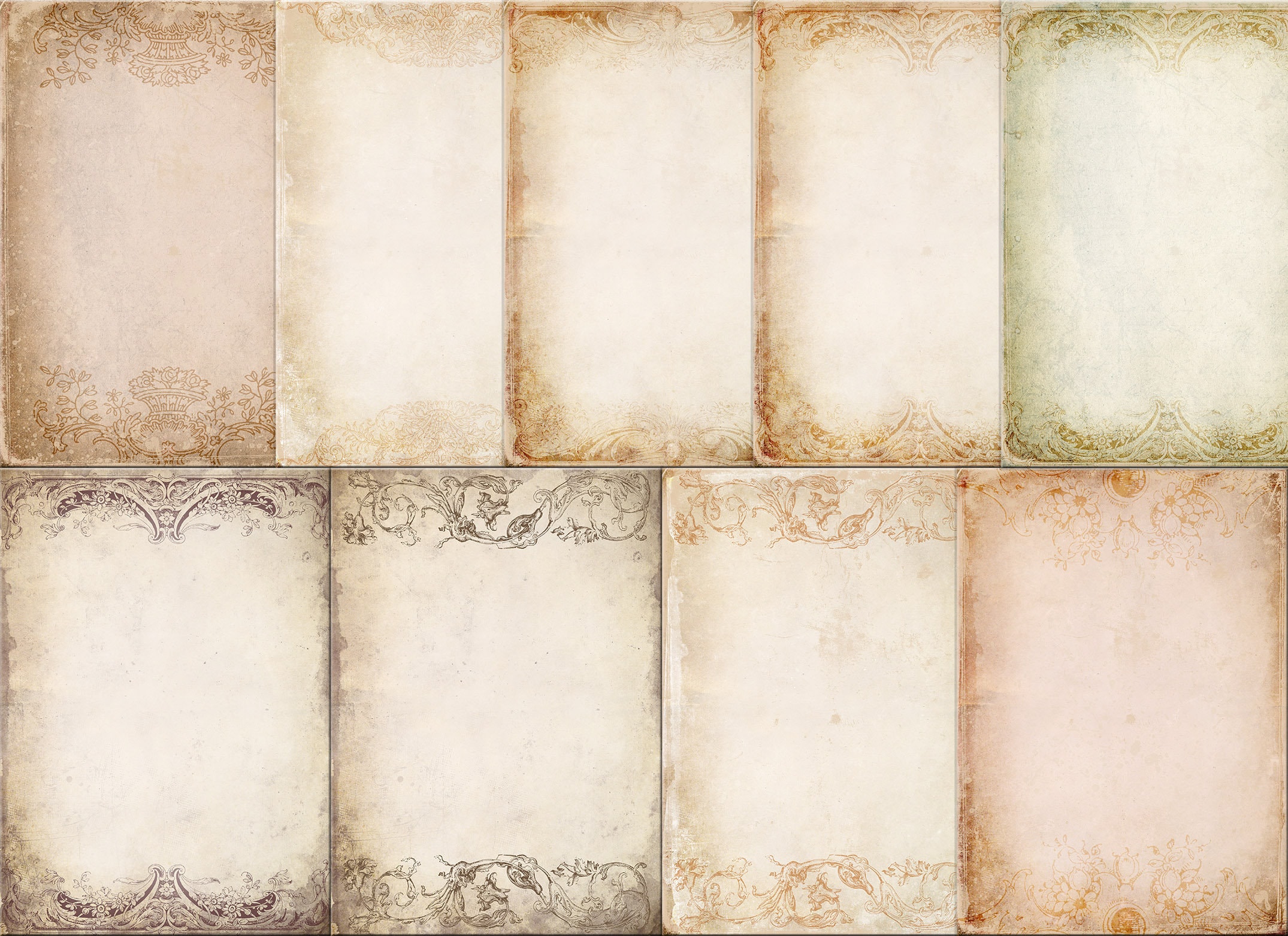 BIG collection shabby chic beige decoupage backgrounds Scrapbook ...