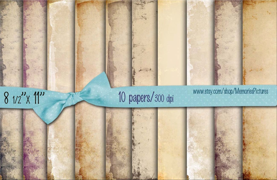 INSTANT DOWNLOAD. Printable Beige Old Paper, Background Papers 8.5x11 ...