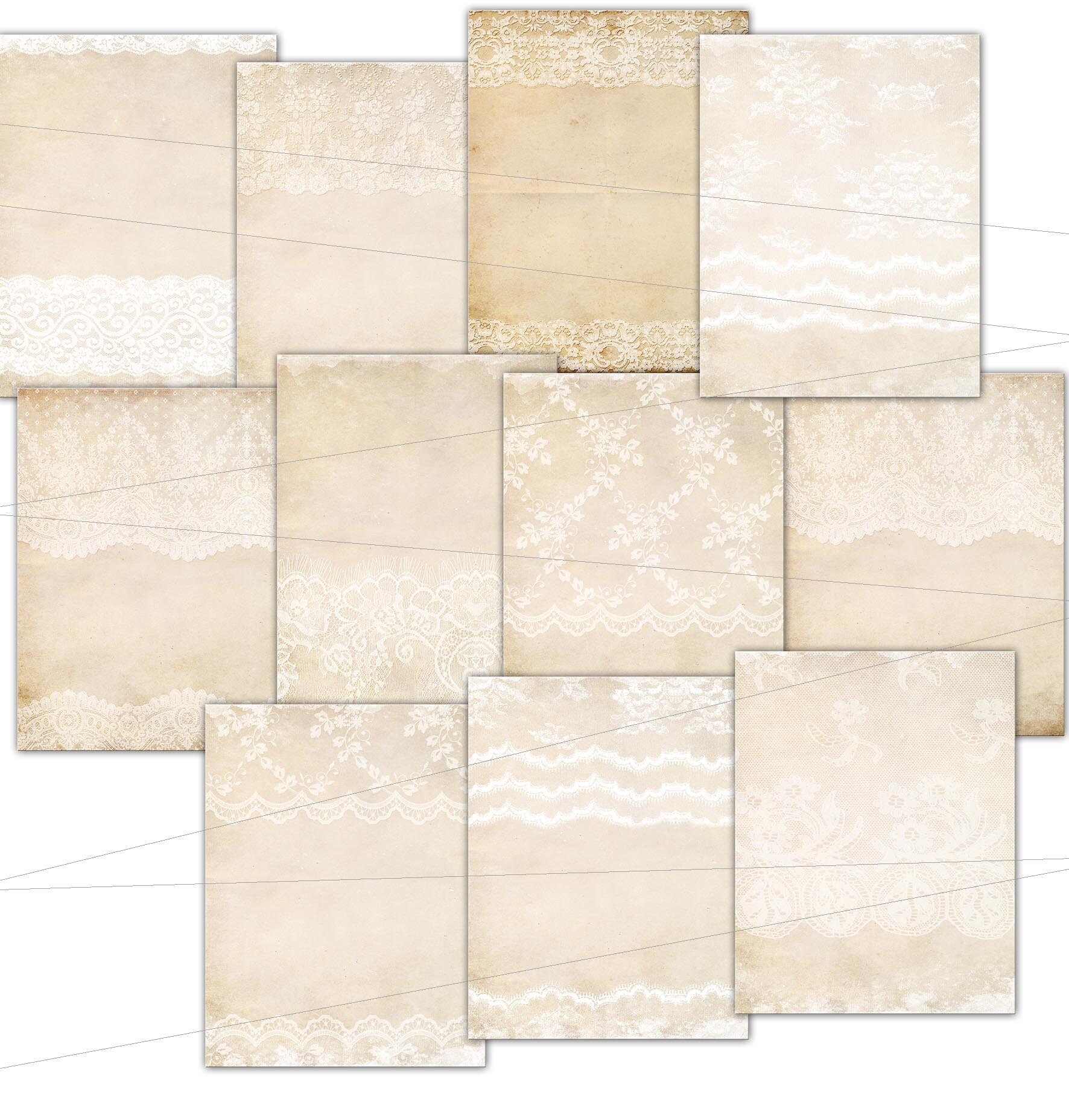 BIG collection shabby chic beige decoupage backgrounds Scrapbook ...