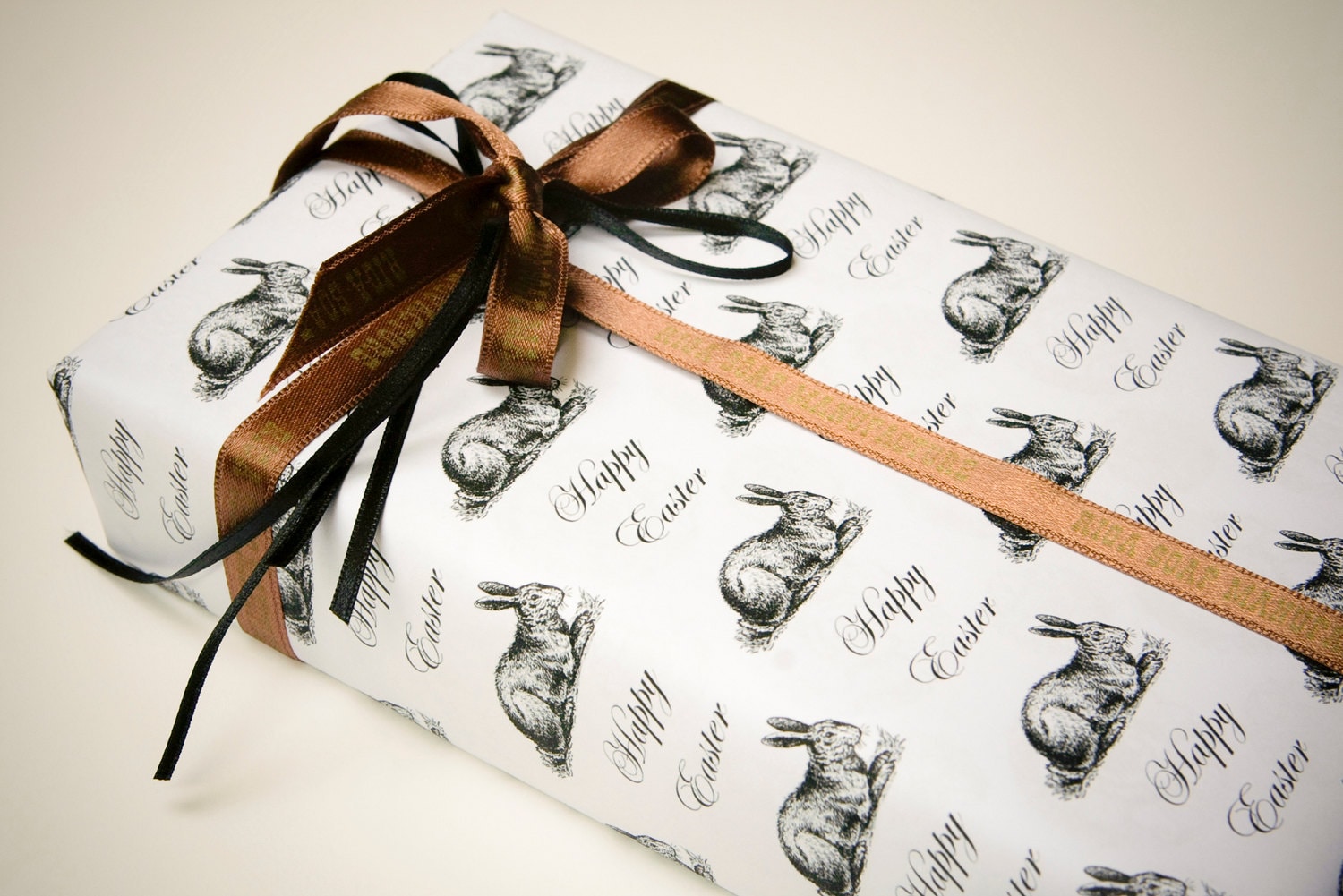 Digital Wrap Paper Download Sheet Happy Easter Rabbit Transfer to ...