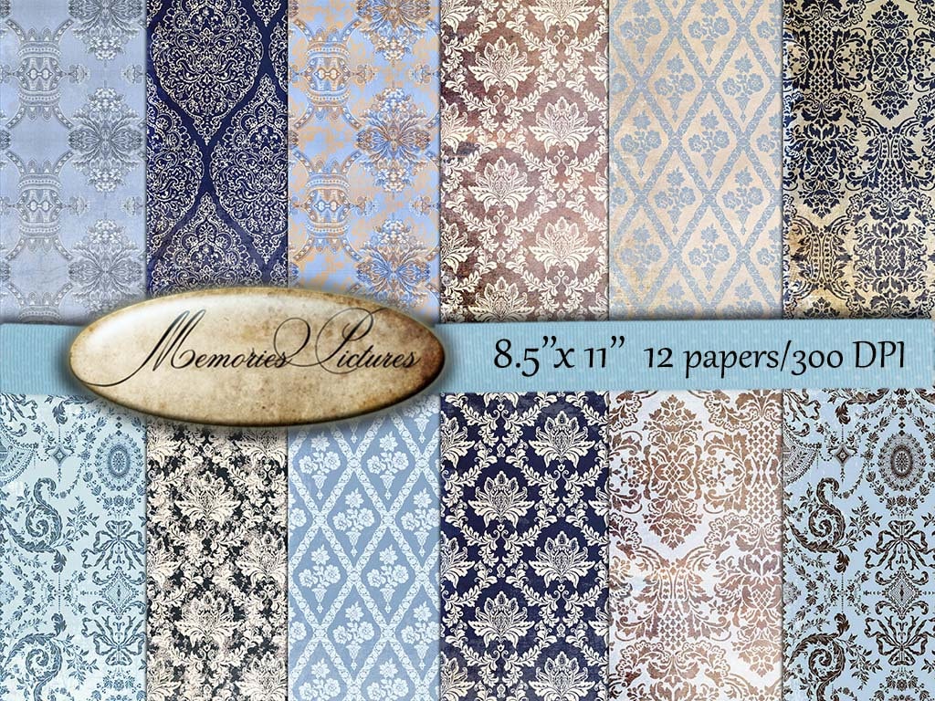 Aged Backdrop Digital Collage Sheets, Decoupage Paper Bundle, Decoupage ...