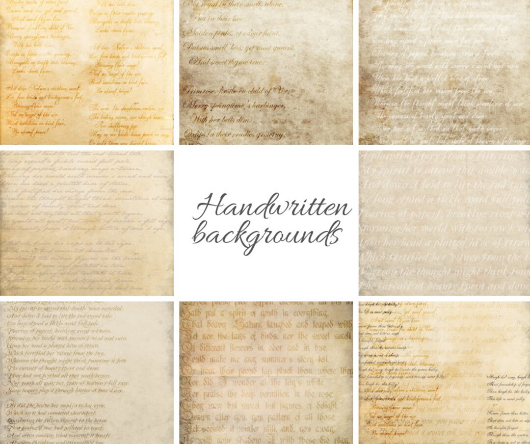 Vintage Letters Background / Shakespeare Poems 12x12 Inch Paper Pack ...
