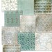 Digital Scrapbook Paper Pack , Light Blue, Green, Vintage Wallpapers ...
