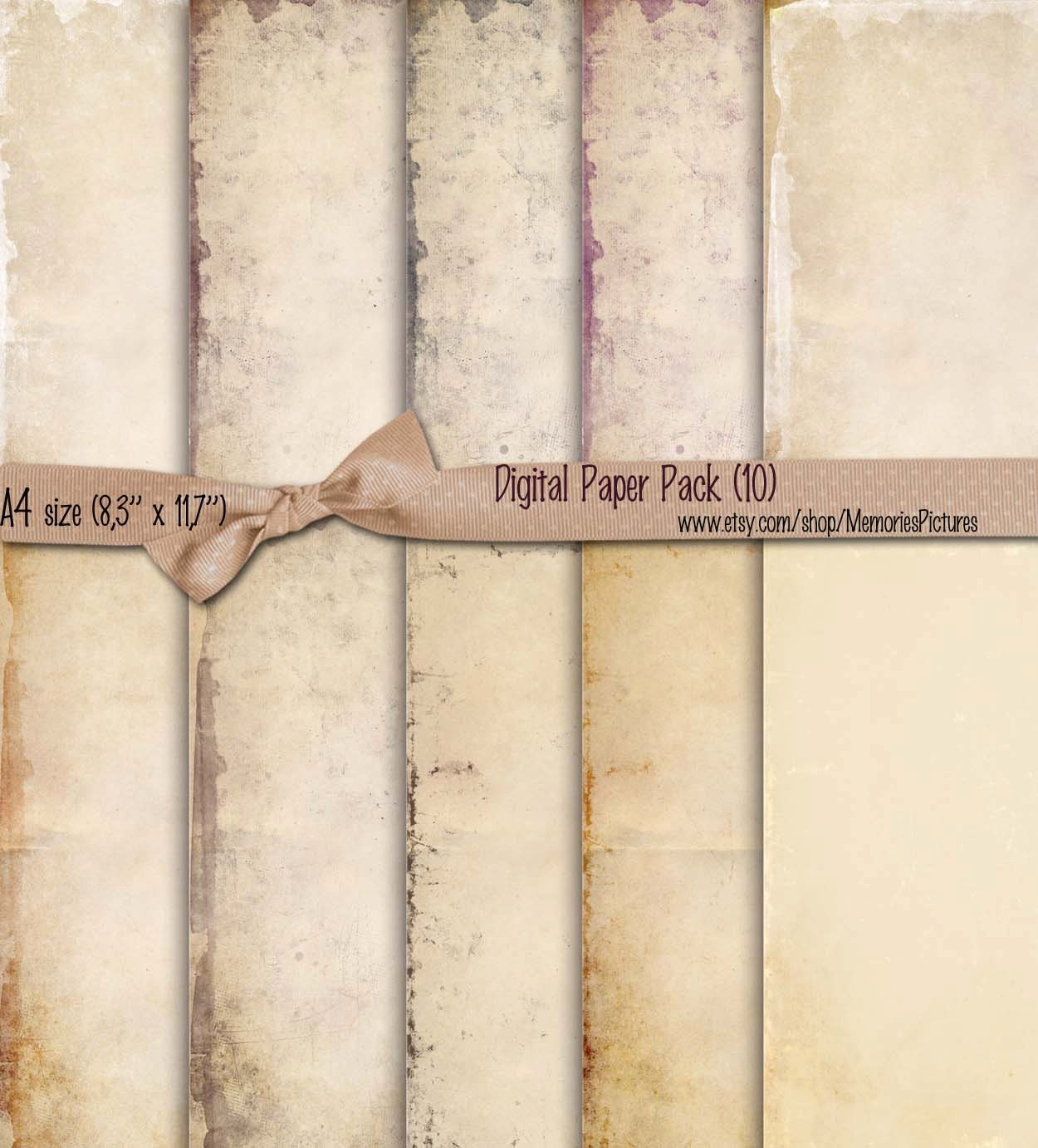 INSTANT DOWNLOAD. Printable Beige Old Paper Background Papers - Etsy