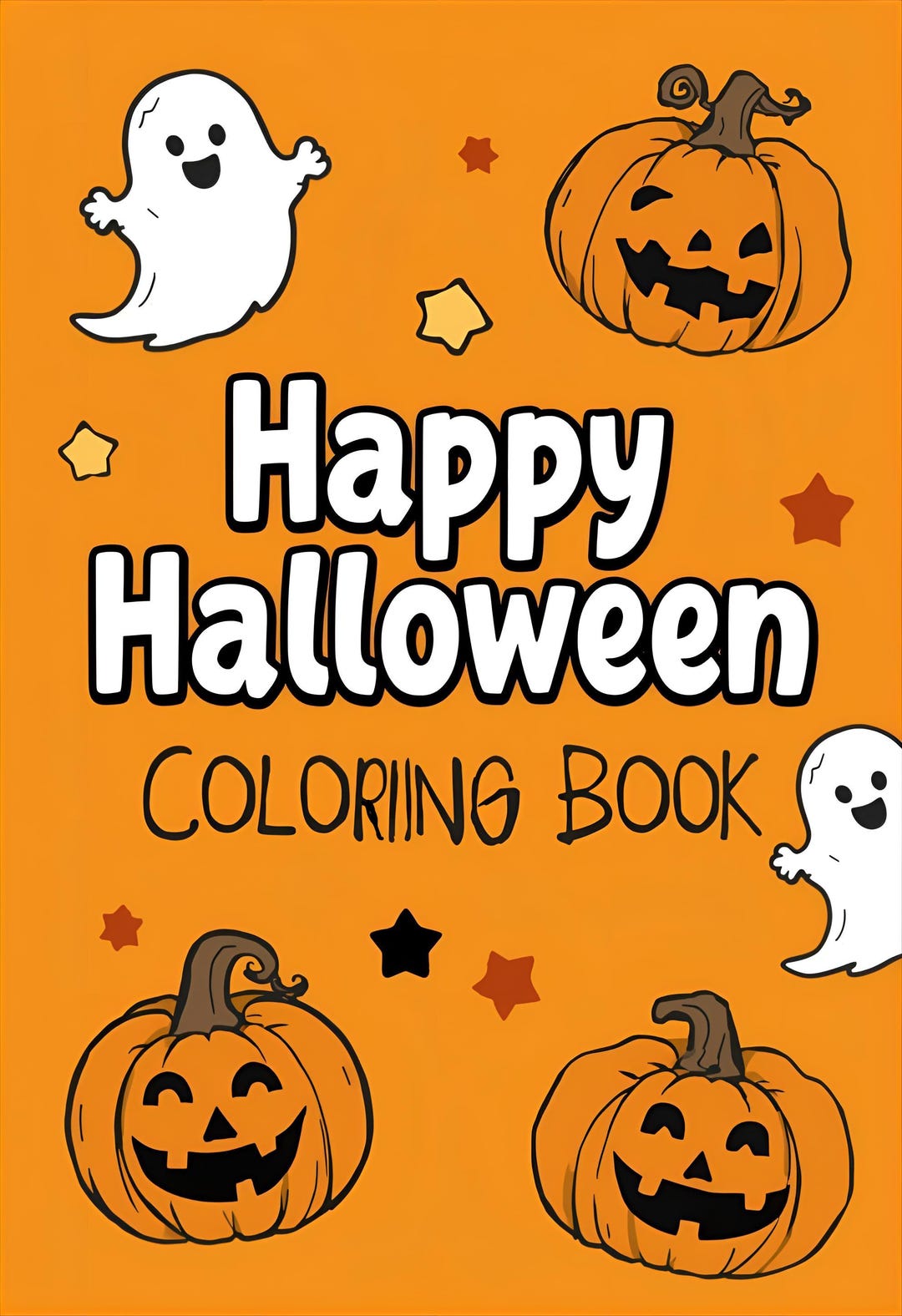 Cute Halloween Coloring Book for Kids | 30 Fun Printable Pages | Easy ...