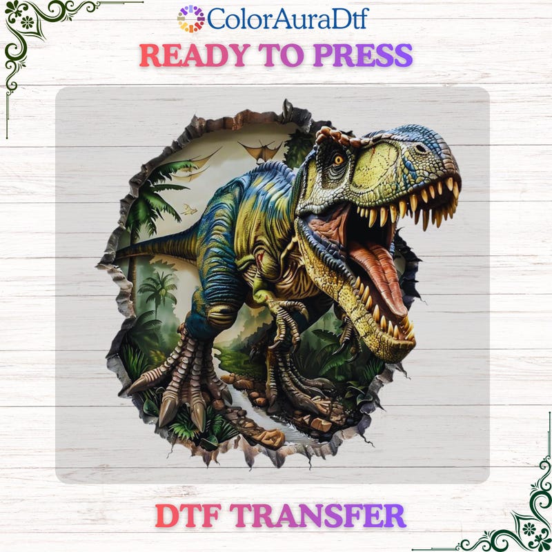 Dinosaurs Dtf Transfer - Etsy