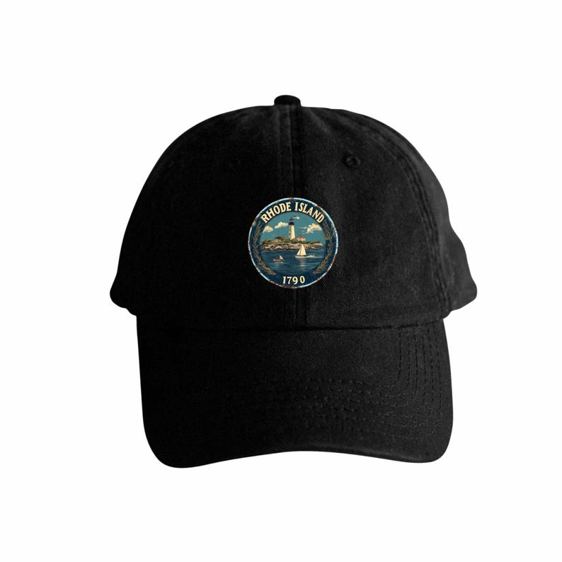 Rhode Island Hat, Vintage Lighthouse Cap, Coastal Baseball Hat ...