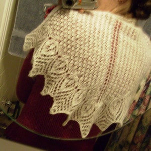 Snowdrop Lace Shawlette Pattern - Etsy
