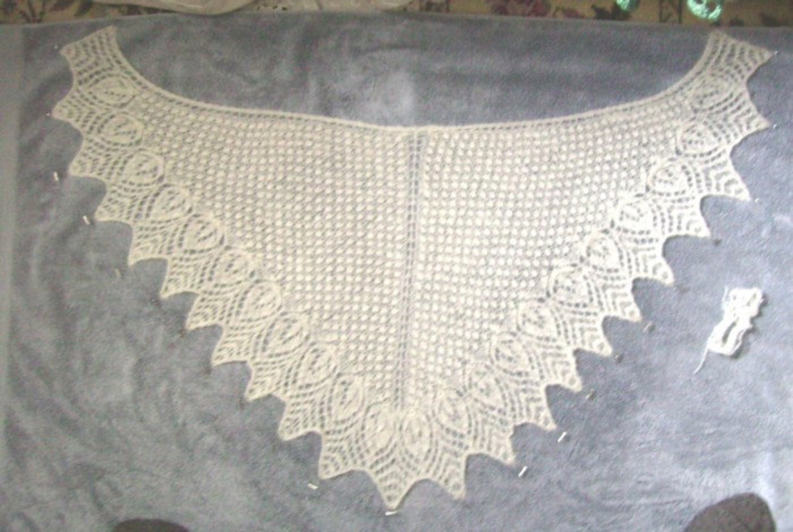 Snowdrop Lace Shawlette Pattern - Etsy