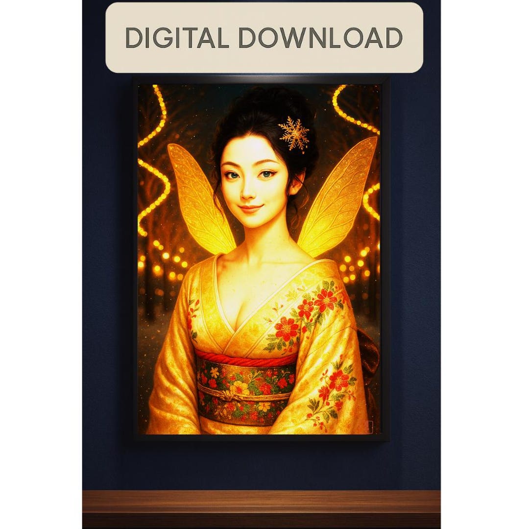 Golden Prayer – Fairy Oiran Under Festival Lights - Etsy