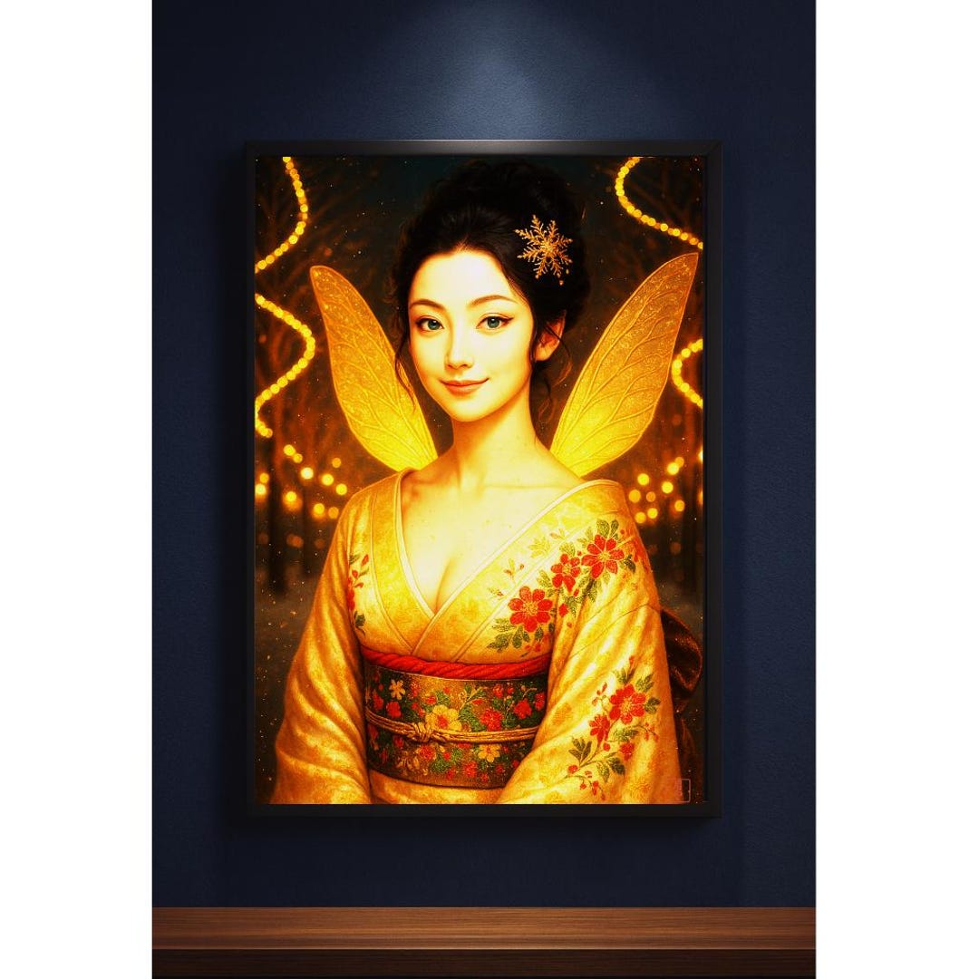 Golden Prayer – Fairy Oiran Under Festival Lights - Etsy