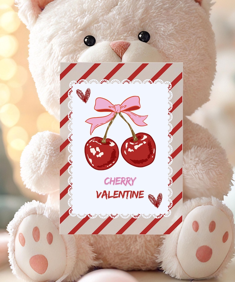 Valentine's Day Flirty Cherry, Heart Cherries PNG Design, Valentine Day ...