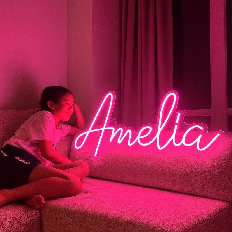 Custom Neon Sign for Kids Bedroom, Custom Name Neon Sign, Personalized ...