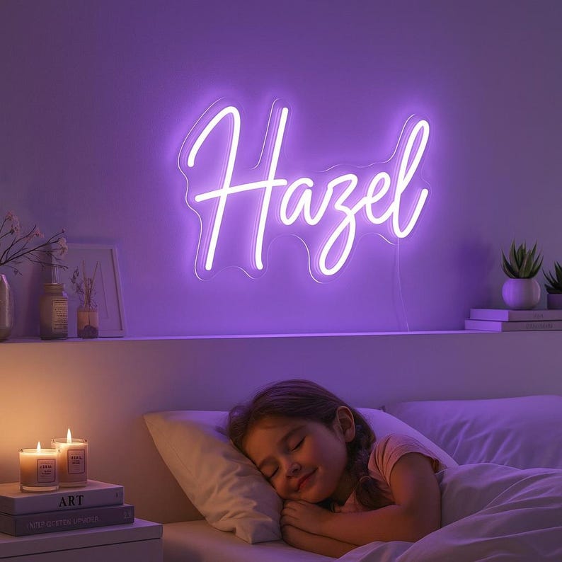 Custom Name Neon Sign for Kids, Personalized LED Name Light, Kids Room ...