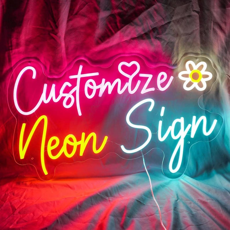 Custom Neon Sign: Personalized LED Neon Light, Custom Name Sign for ...