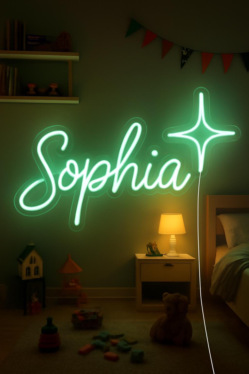 Custom Name Neon Sign for Kids, Personalized LED Name Light, Kids Room ...