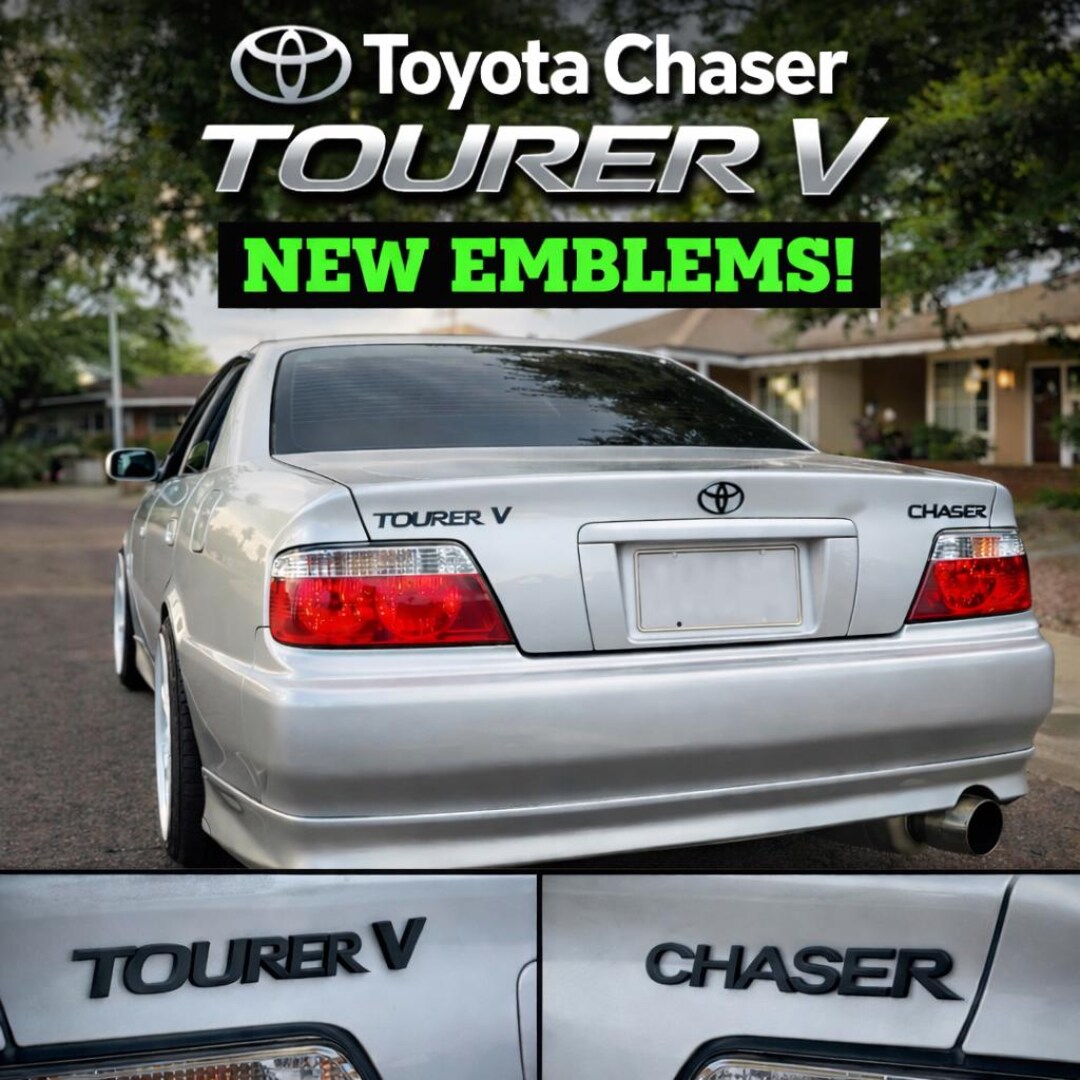 JZX100 Toyota Chaser Tourer V Emblems – Full Replacement Badge Set - Etsy