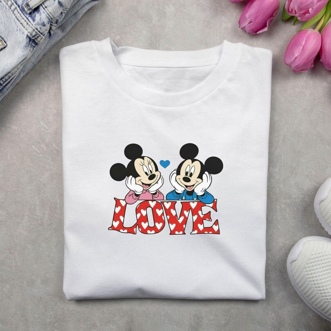 Cute Mouse Couple Love Valentine PNG, Cartoon Love Clipart, Heart Text ...