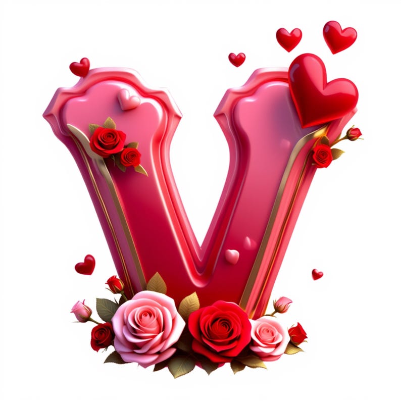 Valentine Alphabet Letter Bundles - Etsy