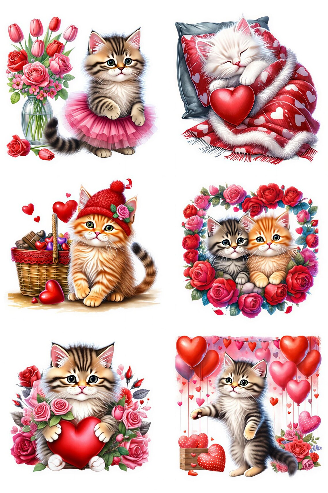 Valentine Clipart Bundle - Etsy
