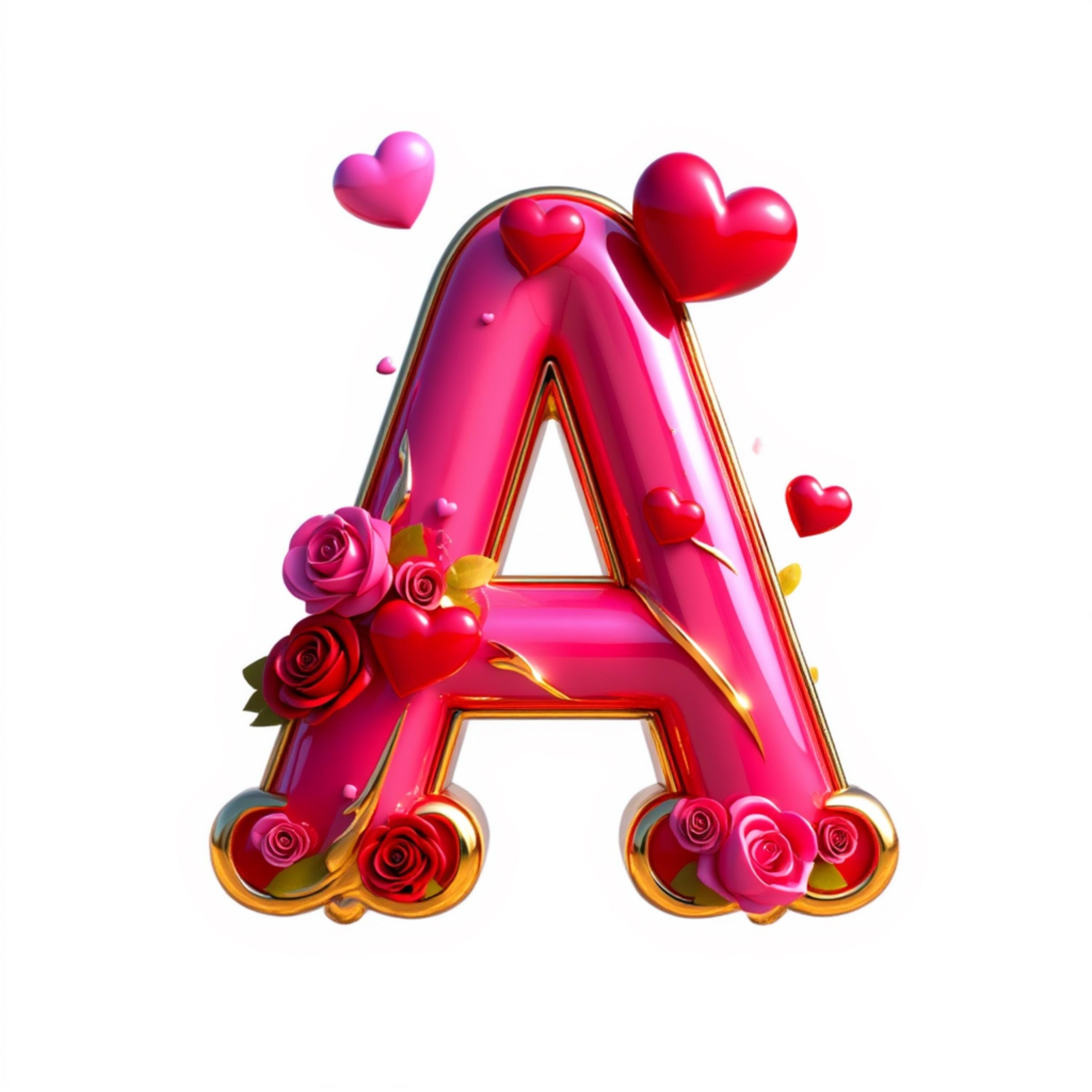 Valentine Alphabet Letter Bundles - Etsy