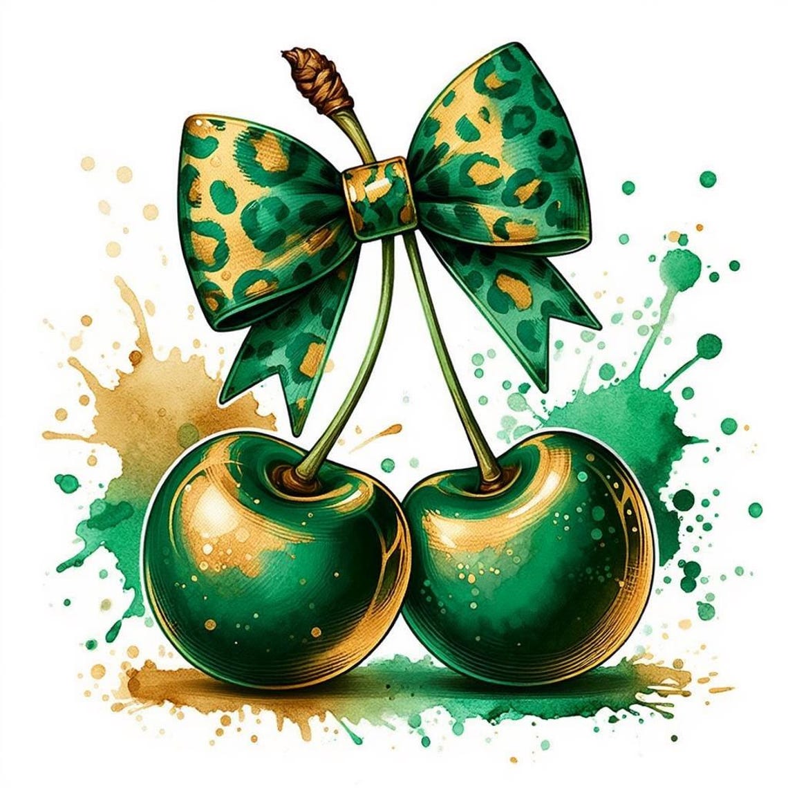 Colorful Cherry Clipart Set - Etsy