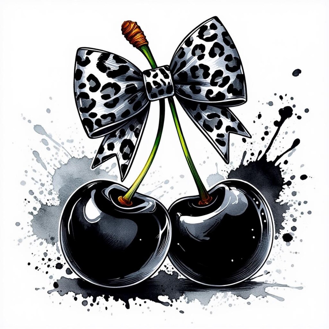 Colorful Cherry Clipart Set - Etsy