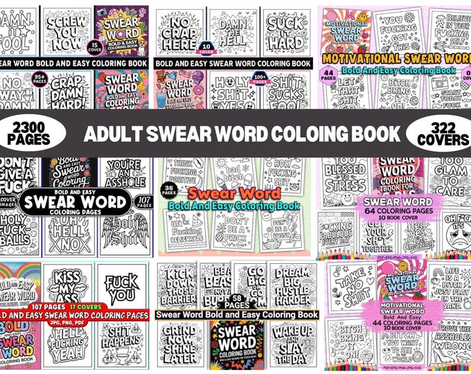 150+ Swear Words Coloring Pages for Adults - Printable Coloring Pages ...