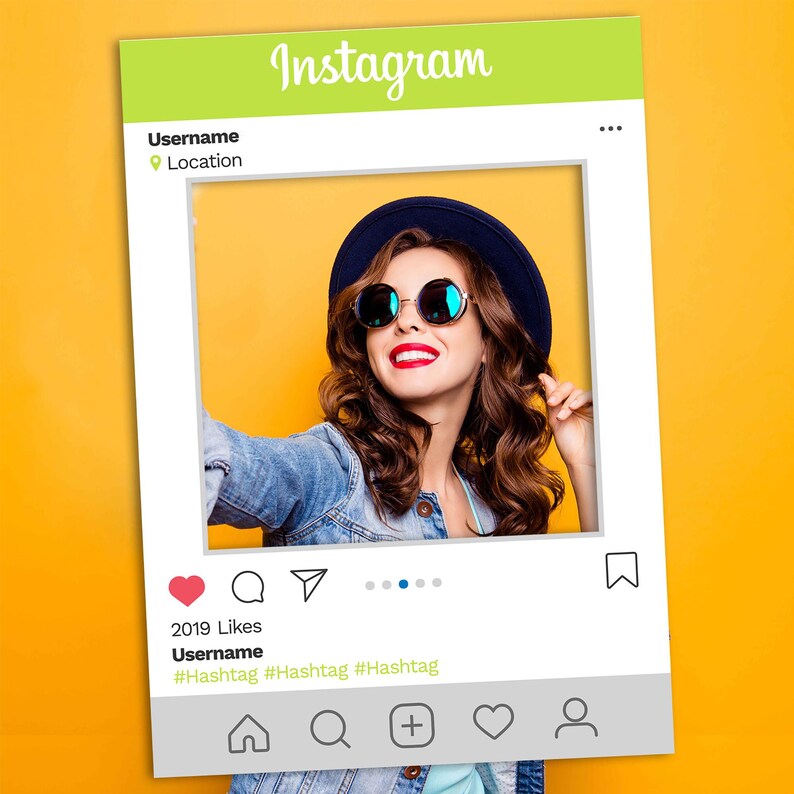 100 Editable Selfie Frame Templates: Canva Photo Booth (digital ...
