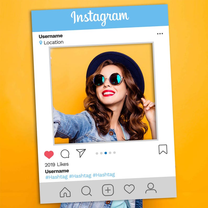 Editable Selfie Frame Templates: Instagram Photo Booth, Events (canva ...