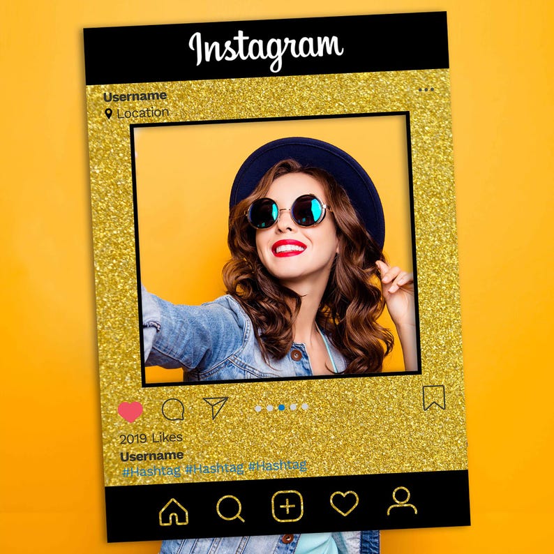 Editable Selfie Frame Templates: Instagram Photo Booth, Events (canva ...