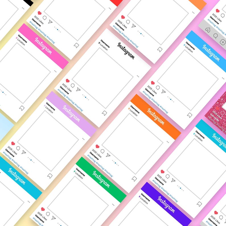 Editable Selfie Frame Templates: Instagram Photo Booth, Events (canva ...