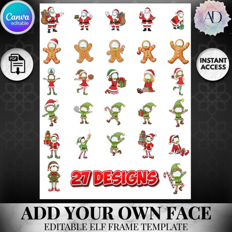 Faceless Elf Template - Etsy