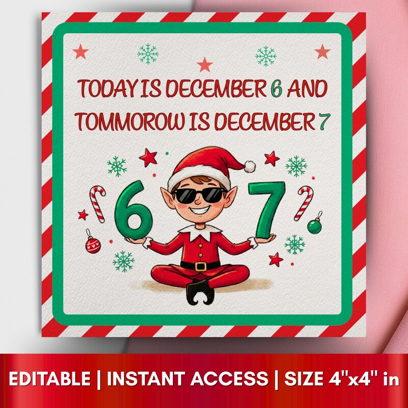 Elf on the Shelf Cookie Notes - Etsy