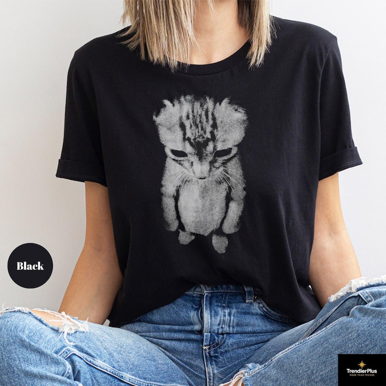 Sad Kitten Meme Standing Cat T-shirt Youth Shirt, Funny Cat Tee ...