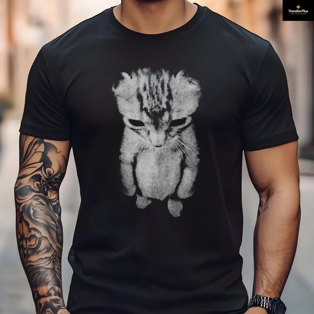 Sad Kitten Meme Standing Cat T-shirt Youth Shirt, Funny Cat Tee ...