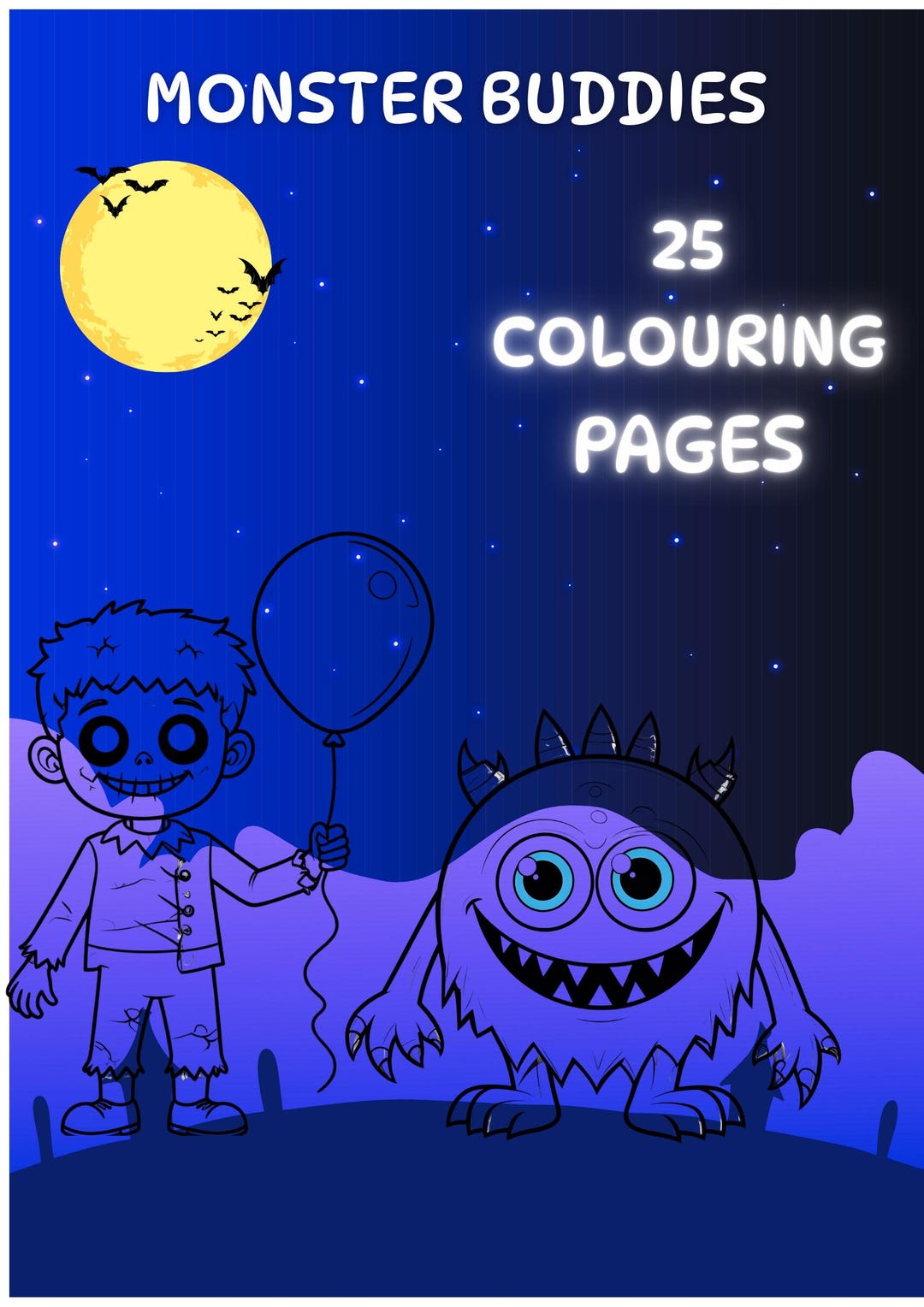 Coloring Pages (coloring Book) - Children's Coloring Book "monster ...
