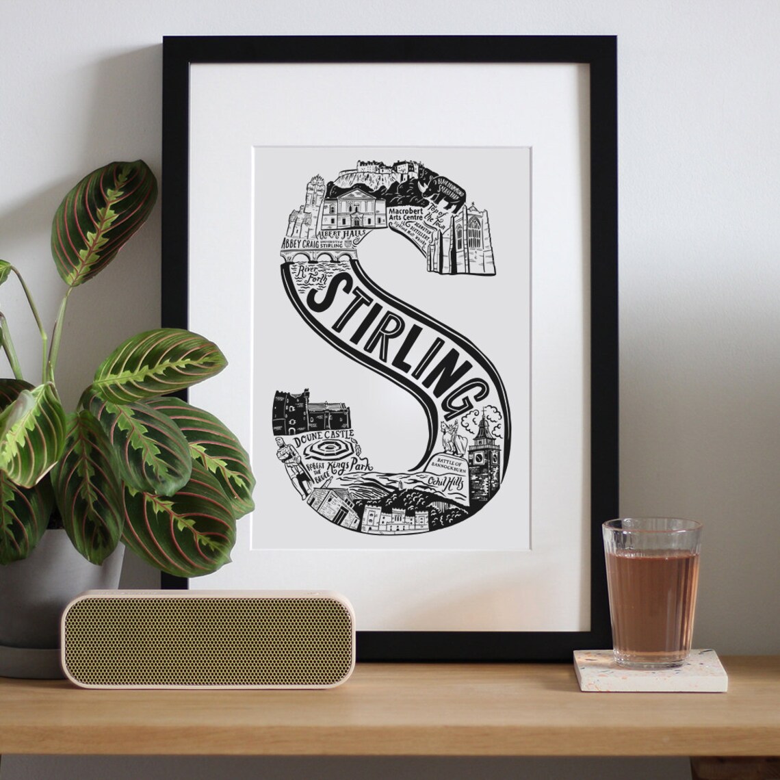 Framed Stirling Print Housewarming Present Stirling Poster - Etsy