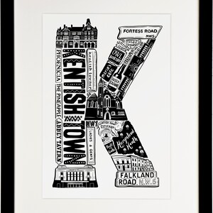 Best of Kentish Town Print - Housewarming Present for Londoners ...